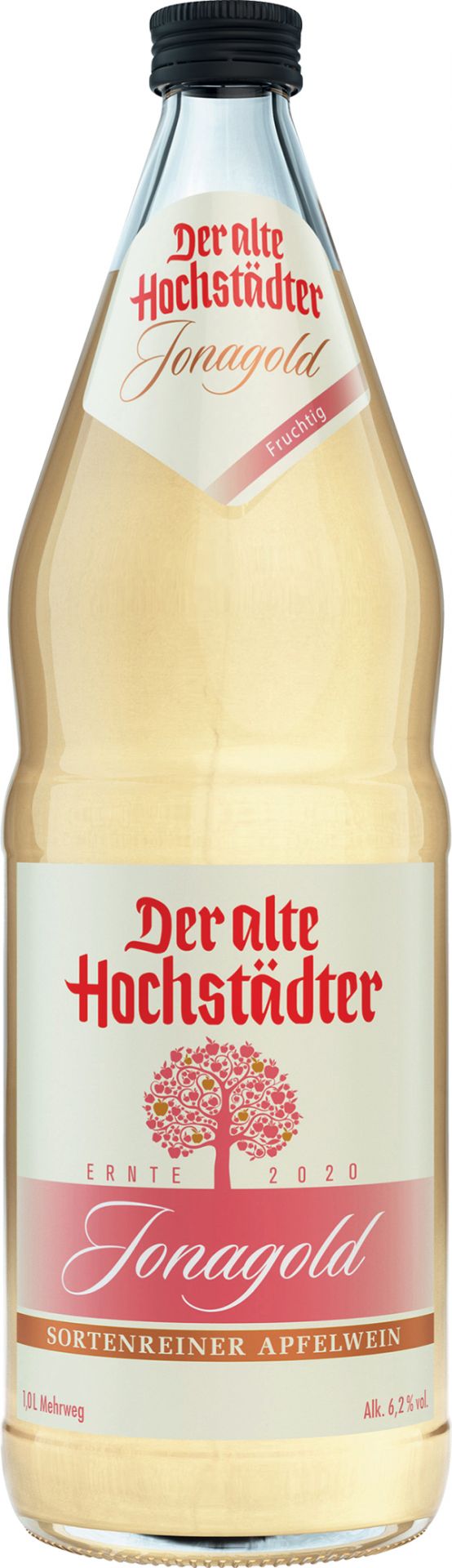 Der Alte Hochstädter Jonagold Apfelwein 6 x 1,0 l (Glas) | 076