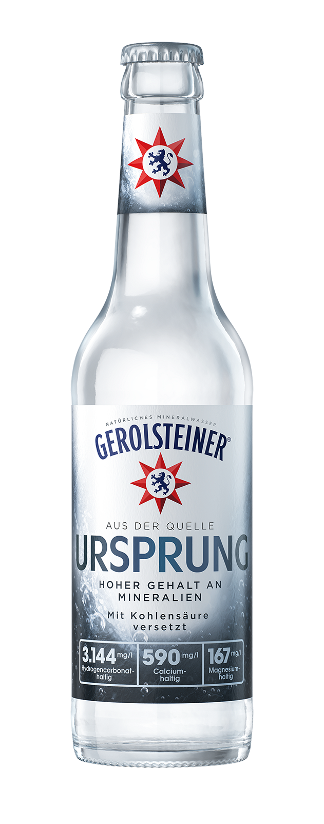 Gerolsteiner Ursprung sprudel Gourmet 24 x 0,33 l (Glas) | 210